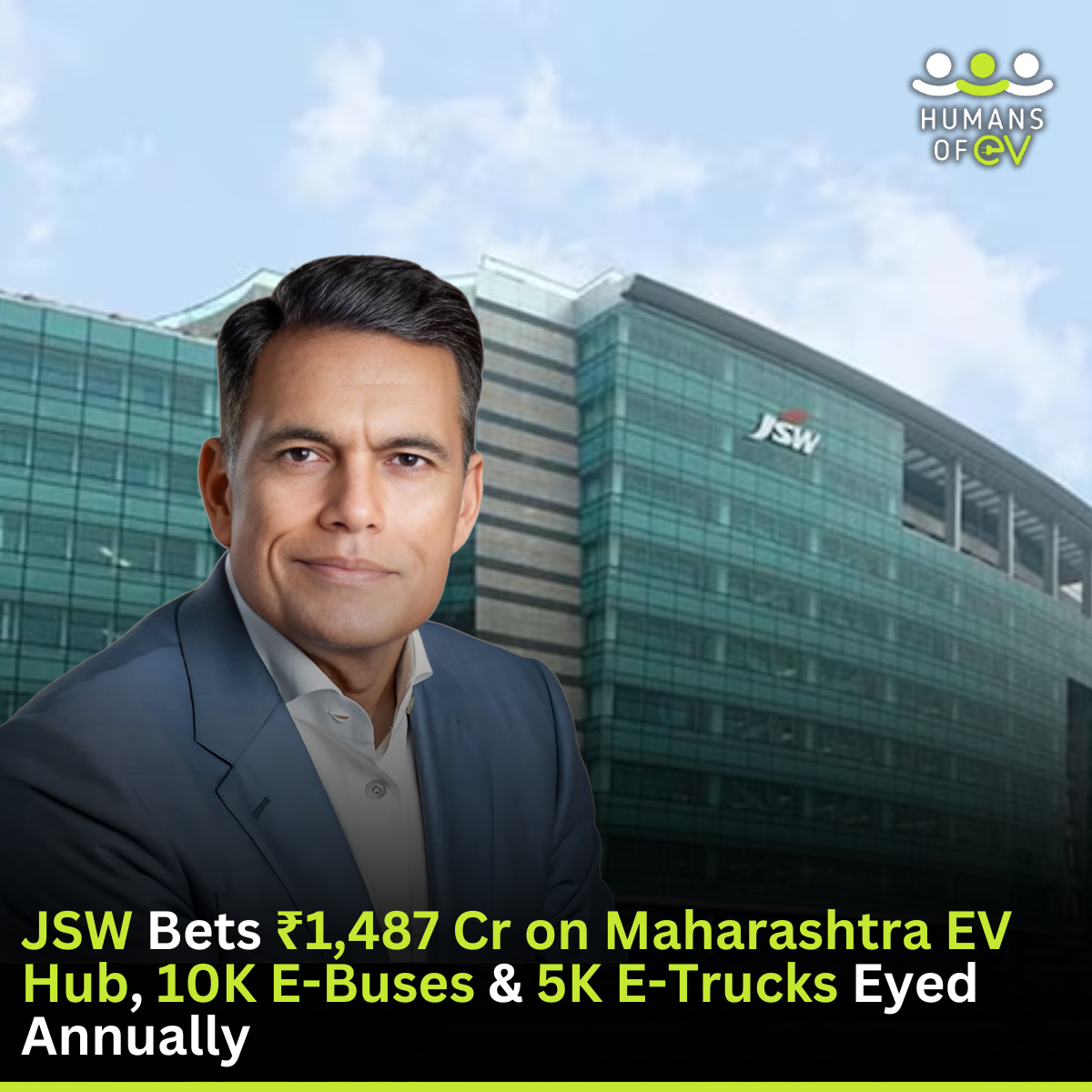 JSW Bets ₹1,487 Cr on Maharashtra EV Hub,10K E-Buses and 5K E-Trucks ...